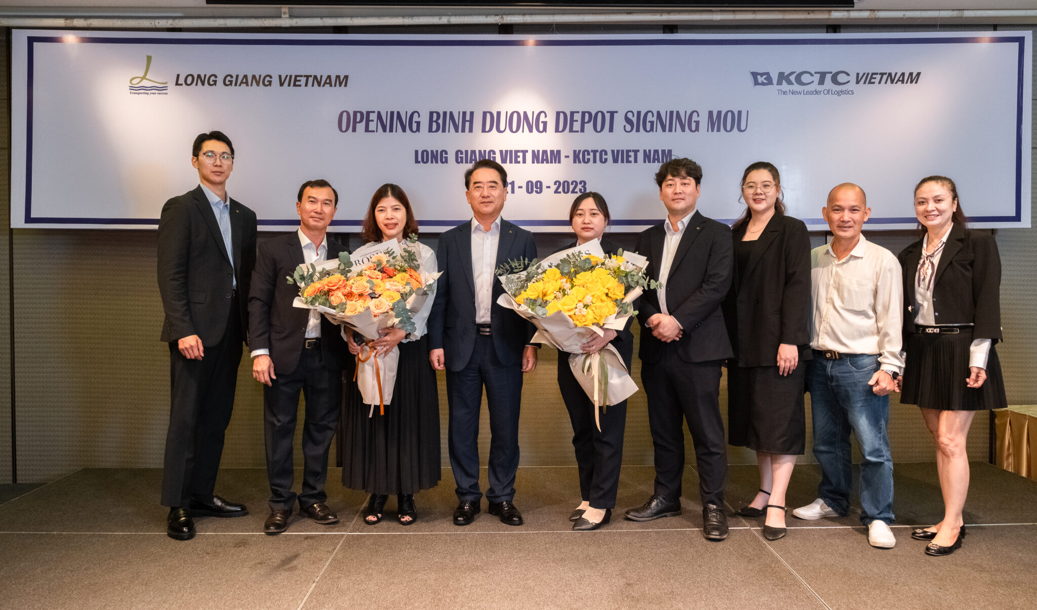 21.09.2023 - KCTC Viet Nam - Long Giang Viet Nam 사이의 협력 메모 서명식 - KCTC Việt Nam